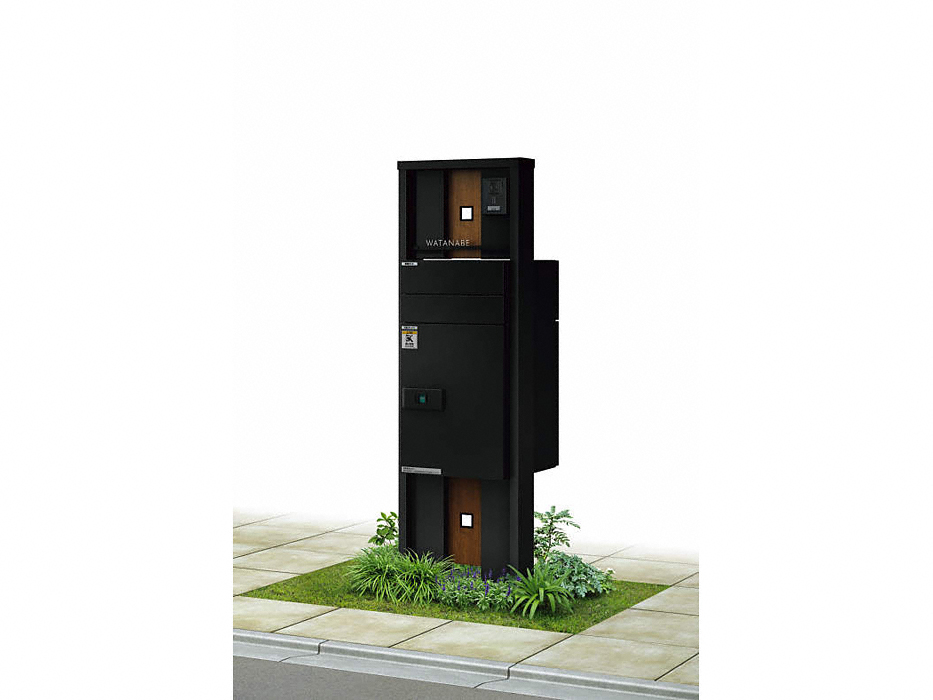 ルシアス ポストユニット KB01型 組合せ例2-YKKAP - ポスト・門柱・宅配ボックスならエクスショップ