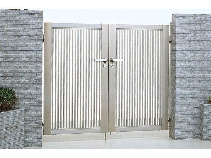 ステンシャイン2型 両開き-LIXIL(TOEX) - 門扉ならエクスショップ