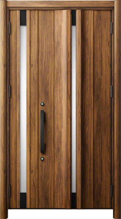 リシェント玄関ドア3 G13型 断熱仕様k4仕様(セレクト色) | 親子 | チーク | 標準幅×標準高さ -玄関ドアならエクスショップ