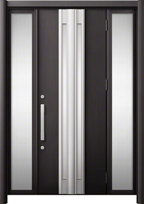 リシェント3 G77型 断熱仕様k4型(木目調) | 両袖 | トリノパイン | 標準幅×標準高さ -玄関ドアならエクスショップ