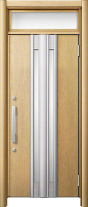 リシェント3 G77型 断熱仕様k4型(木目調) | 片開きランマ付 | クリエペール | 標準幅×標準高さ -玄関ドアならエクスショップ