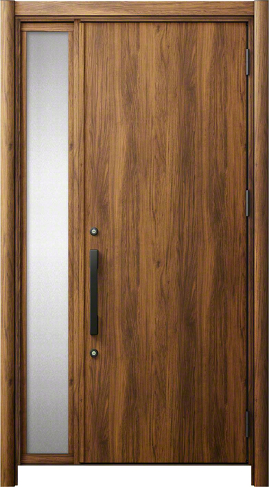 リシェント3 M17型 断熱仕様k4型(セレクト色) | 片袖 | チーク | 標準幅×標準高さ -玄関ドアならエクスショップ