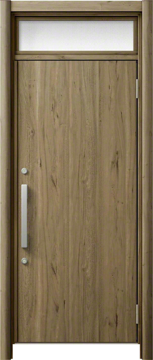 リシェント3 M17型 断熱仕様k4型(セレクト色) | 片開きランマ付 | ラフアンバーエルム | 標準幅×標準高さ -玄関ドアならエクスショップ