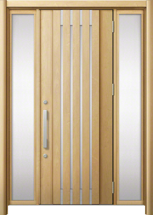 リシェント3 M27型 断熱仕様k4型(木目調) | 両袖 | クリエペール | 標準幅×標準高さ -玄関ドアならエクスショップ