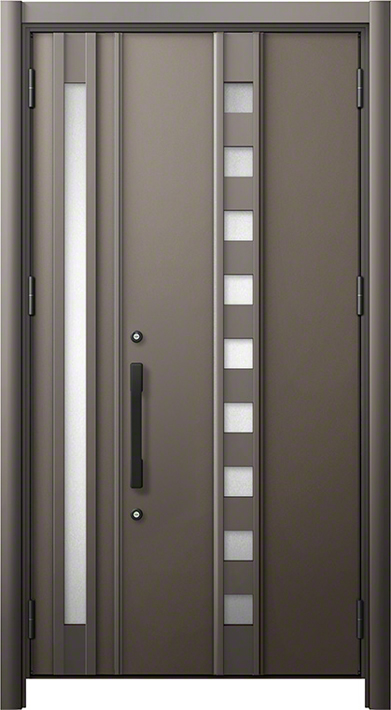 リシェント3 M28型 断熱仕様k4型(アルミ色) | 親子 | オータムブラウン | 標準幅×標準高さ -玄関ドアならエクスショップ