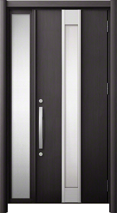 リシェント3 M77型 断熱仕様k4型(木目調) | 片袖 | トリノパイン | 標準幅×標準高さ -玄関ドアならエクスショップ