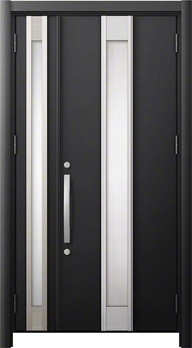 リシェント3 M77型 断熱仕様k4型(アルミ色) | 親子 | マットブラック | 標準幅×標準高さ -玄関ドアならエクスショップ