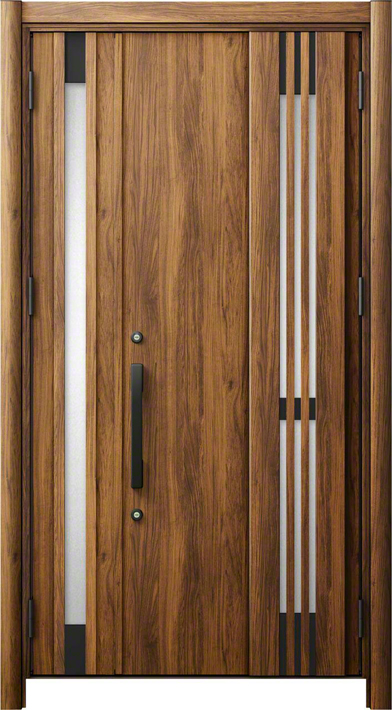 リシェント3 M83型 断熱仕様k4型 採風タイプ(セレクト色) | 親子 | チーク | 標準幅×標準高さ -玄関ドアならエクスショップ