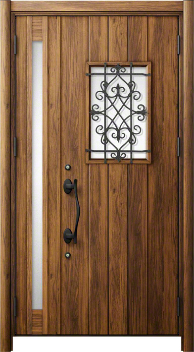 リシェント3 D41型 断熱仕様k4型(セレクト色) | 親子 | チーク | 標準幅×標準高さ -玄関ドアならエクスショップ