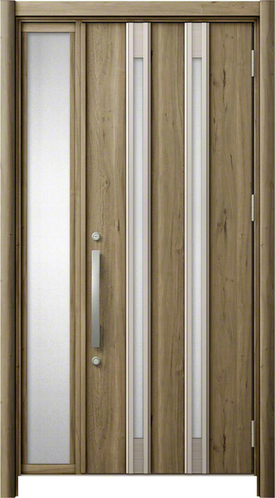 リシェント3 M24型 断熱仕様k2型(セレクト色) | 片袖 | ラフアンバーエルム | 標準幅×標準高さ -玄関ドアならエクスショップ