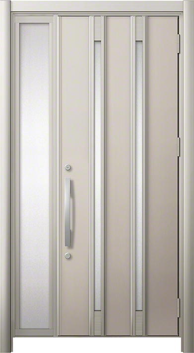 リシェント3 M24型 断熱仕様k2型(アルミ色) | 片袖 | シャイングレー | 標準幅×標準高さ -玄関ドアならエクスショップ