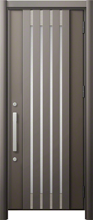 リシェント3 M27型 断熱仕様k2型(アルミ色) | 片開き | オータムブラウン | 標準幅×標準高さ -玄関ドアならエクスショップ