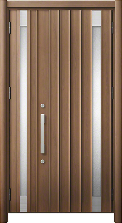 リシェント3 P77型 断熱仕様k2型(木目調) | 親子 | クリエモカ | 標準幅×標準高さ -玄関ドアならエクスショップ