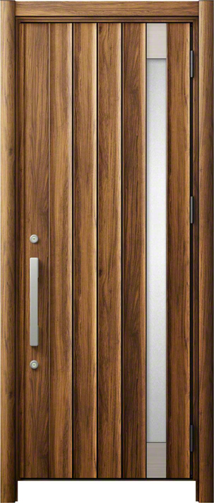 リシェント3 P77型 断熱仕様k2型(セレクト色) | 片開き | チーク | 標準幅×標準高さ -玄関ドアならエクスショップ