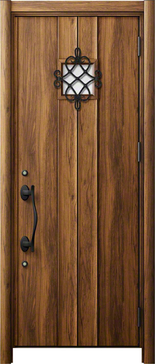 リシェント3 D77型 断熱仕様k2型(セレクト色) | 片開き | チーク | 標準幅×標準高さ -玄関ドアならエクスショップ