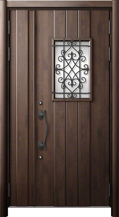 リシェント3 41N型 高断熱仕様(木目調) | 親子 | アンティークオーク | 標準幅×標準高さ -玄関ドアならエクスショップ