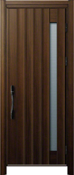 ドアリモ 断熱ドア N05T D4仕様(木目調) | 片開き | ショコラウォールナット | 標準幅×標準高さ -玄関ドアならエクスショップ