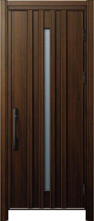ドアリモ 断熱ドア N07T D4仕様(木目調) | 片開き | ショコラウォールナット | 標準幅×標準高さ -玄関ドアならエクスショップ