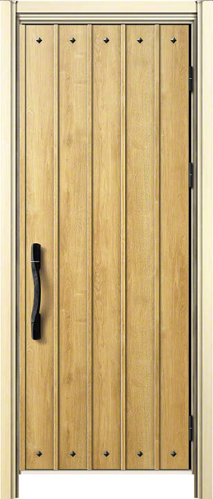 ドアリモ 断熱ドア N09 D4仕様(木目調) | 片開き | シナモンオーク | 標準幅×標準高さ -玄関ドアならエクスショップ