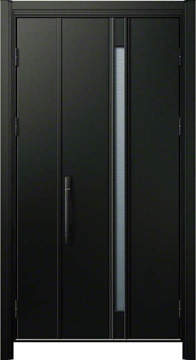 ドアリモ 玄関ドア D30 断熱ドア F03T D4仕様(アルミ色) | 親子 | カームブラック | 標準幅×標準高さ -玄関ドアならエクスショップ