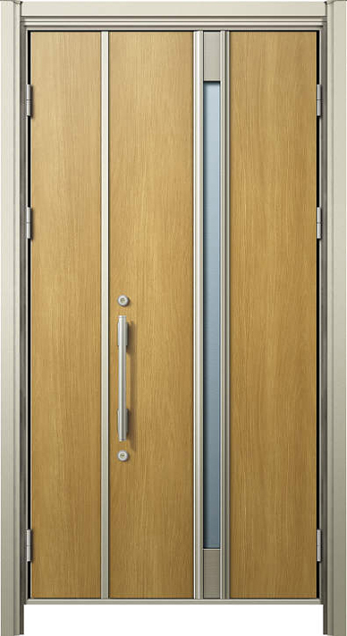 ドアリモ 玄関ドア D30 断熱ドア F03N D4仕様(木目調) | 親子 | ナチュラルオーク(木目調) | 標準幅×標準高さ -玄関ドア ...