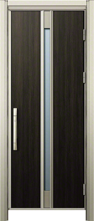 ドアリモ 断熱ドア F03 D4仕様(木目調) | 片開き | 桑炭 | 標準幅×標準高さ -玄関ドアならエクスショップ