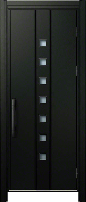 ドアリモ 断熱ドア F05 D4仕様(アルミ色) | 片開き | カームブラック | 標準幅×標準高さ -玄関ドアならエクスショップ