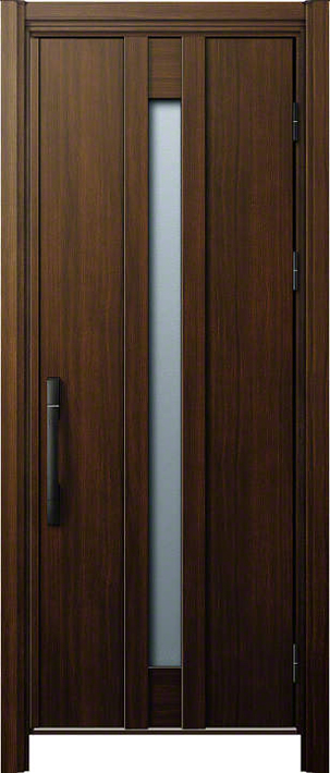 ドアリモ 断熱ドア C07 D4仕様(木目調) | 片開き | ショコラウォールナット | 標準幅×標準高さ -玄関ドアならエクスショップ