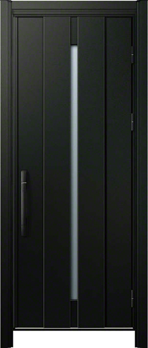 ドアリモ 断熱ドア C08 D4仕様(アルミ色) | 片開き | カームブラック | 標準幅×標準高さ -玄関ドアならエクスショップ