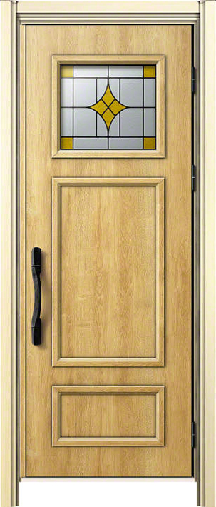 ドアリモ 断熱ドア E02 D4仕様(木目調) | 片開き | シナモンオーク | 標準幅×標準高さ -玄関ドアならエクスショップ