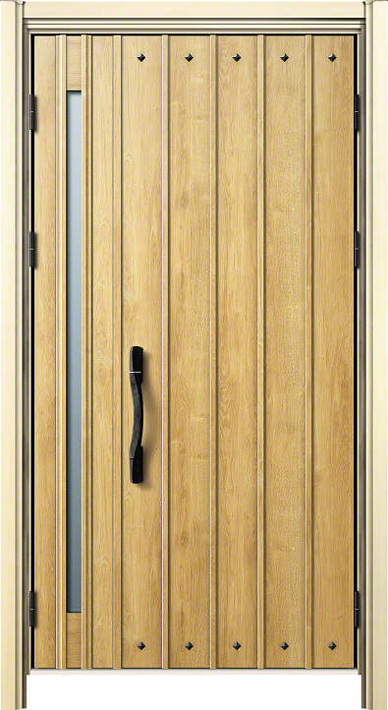 ドアリモ 断熱ドア N09 D2仕様(木目調) | 親子 | シナモンオーク | 標準幅×標準高さ -玄関ドアならエクスショップ