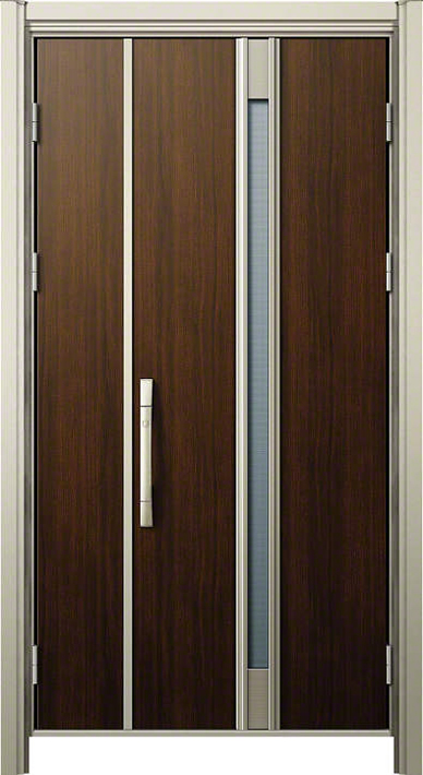 ドアリモ 断熱ドア F03T D2仕様(木目調) | 親子 | ショコラウォールナット | 標準幅×標準高さ -玄関ドアならエクスショップ