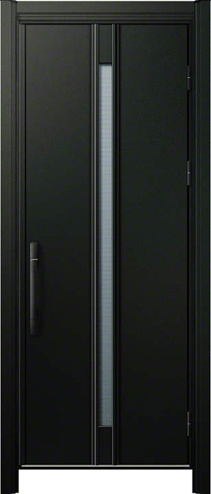 ドアリモ 断熱ドア F03T D2仕様(アルミ色) | 片開き | カームブラック | 標準幅×標準高さ -玄関ドアならエクスショップ