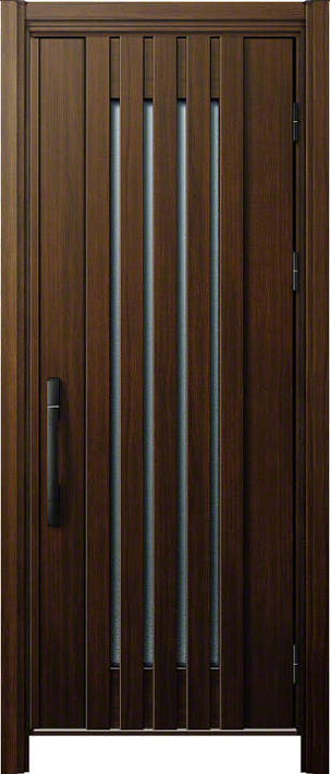 ドアリモ 断熱ドア C03 D2仕様(木目調) | 片開き | ショコラウォールナット | 標準幅×標準高さ -玄関ドアならエクスショップ