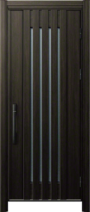 ドアリモ 断熱ドア C03 D2仕様(木目調) | 片開き | 桑炭 | 標準幅×標準高さ -玄関ドアならエクスショップ