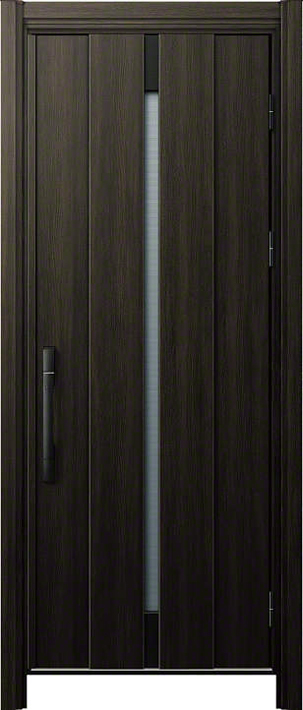 ドアリモ 玄関ドア D30 断熱ドア C08K D2仕様(木目調) | 片開き | 桑炭(木目調) | 標準幅×標準高さ -玄関ドアならエクスショップ