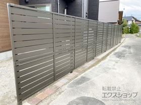 フェンスAB YS3型 横スリット3 アルミ多段柱仕様のレビュー&口コミ |P1|エクスショップ商品の評判はコチラ