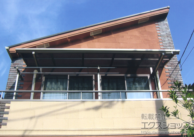 東京都三鷹市のLIXIL リクシル（トステム）バルコニー・ベランダ屋根施工例(ライザーテラスII F型 ルーフタイプ 単体 積雪～20cm対応 ...