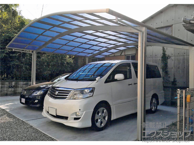 兵庫県加古川市のYKKAPカーポート施工例(レイナツインポートグラン 積雪～20cm対応:32227733-1)