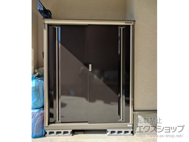 神奈川県川崎市のイナバ物置・屋外倉庫施工例(ナイソーシスター 1320×480×1603 KMW-135D:44722441-1)