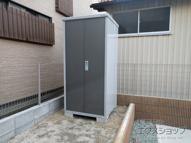 宮城県岩沼市のイナバ物置・屋外倉庫施工例(アイビーストッカー 900×905×1903 BJX-099E-PG:44737641-1)