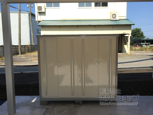 富山県富山市のイナバ物置・屋外倉庫施工例(シンプリー 一般型 1940×755×1603 MJX-197D-P-FW:44784941-1)