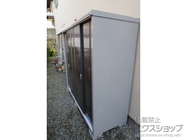 大阪府富田林市のイナバ物置・屋外倉庫施工例(シンプリー 一般型 2160×755×1903 MJX-217E-P-PG:45495141-1)