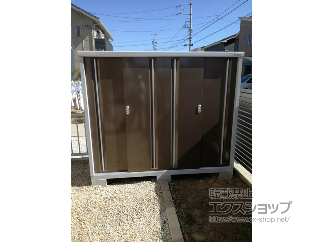 三重県鈴鹿市のイナバ物置・屋外倉庫施工例(シンプリー 一般型 1940×755×1603 MJX-197D-TB:45928641-1)