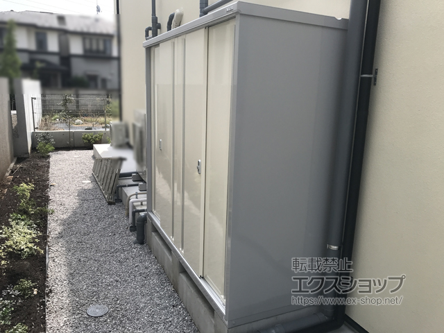 東京都世田谷区のイナバ物置・屋外倉庫施工例(シンプリー 一般型 2160×755×1903 MJX-217E-P-FW:43903749-1)