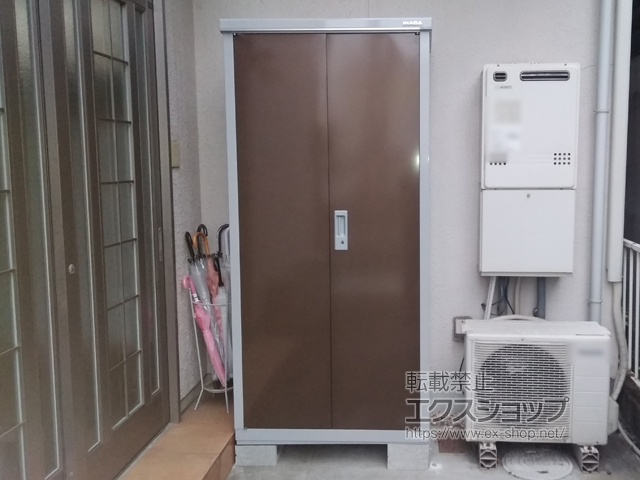 愛知県名古屋市のイナバ物置・屋外倉庫施工例(アイビーストッカー 900×515×1903 BJX-095E-TB:46815741-1)