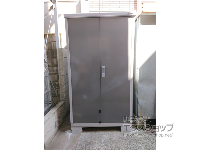 東京都練馬区のイナバ物置・屋外倉庫施工例(アイビーストッカー 1100×905×1903 BJX-119E-PG:47143642-1)