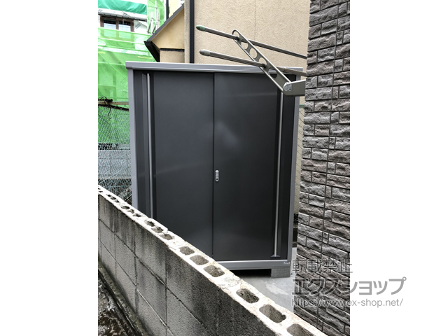 東京都板橋区のイナバ物置・屋外倉庫施工例(シンプリー 一般型 1520×615×1903 MJX-156E-PG:47490042-1)