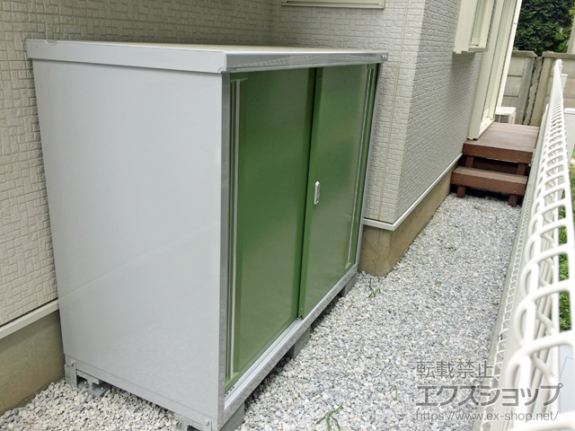 神奈川県藤沢市のイナバ物置・屋外倉庫施工例(シンプリー 一般型 1520×755×1303 MJX-157C-P-LG:48145043-1)