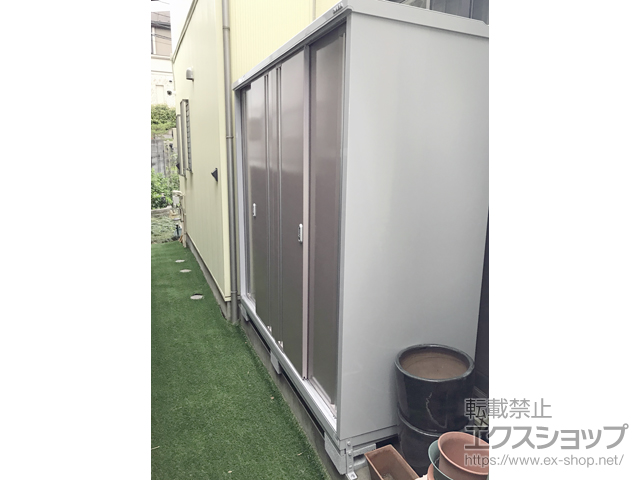 東京都多摩市のイナバ物置・屋外倉庫施工例(シンプリー 一般型 2160×755×1903 MJX-217E-P-AR:49143144-1)